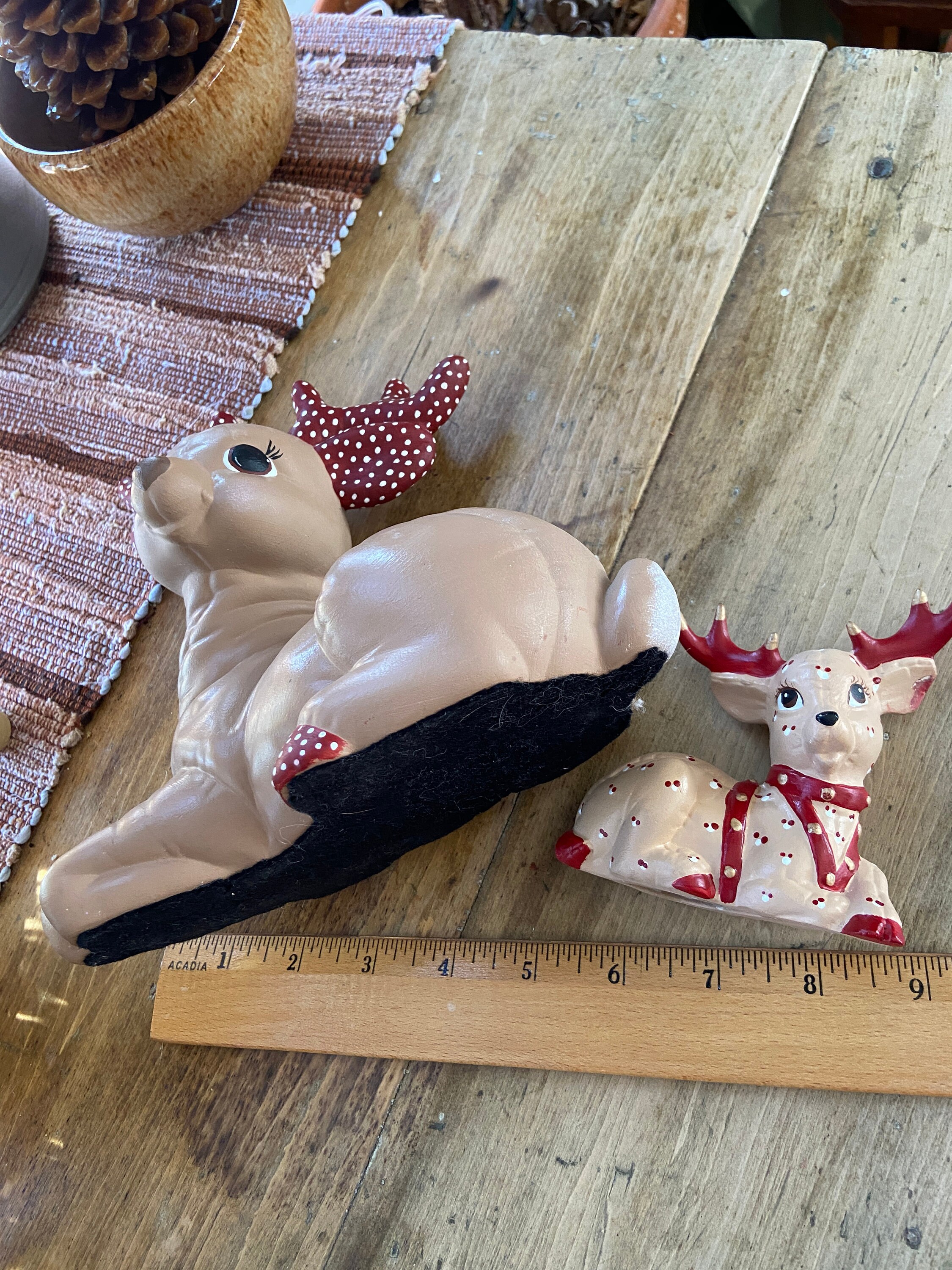 Vintage Kimple Mold Ceramic Reindeer, Set of Two, 1980s, Rare - Etsy