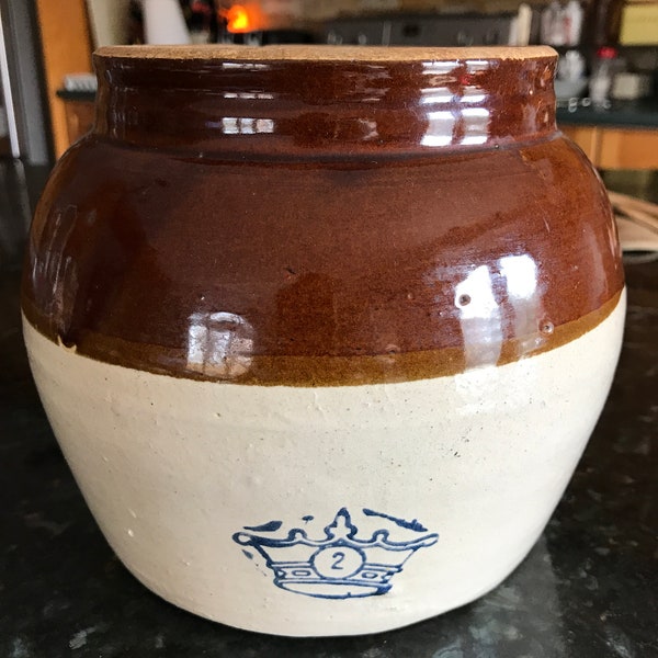 Blue Crown Crock - Etsy