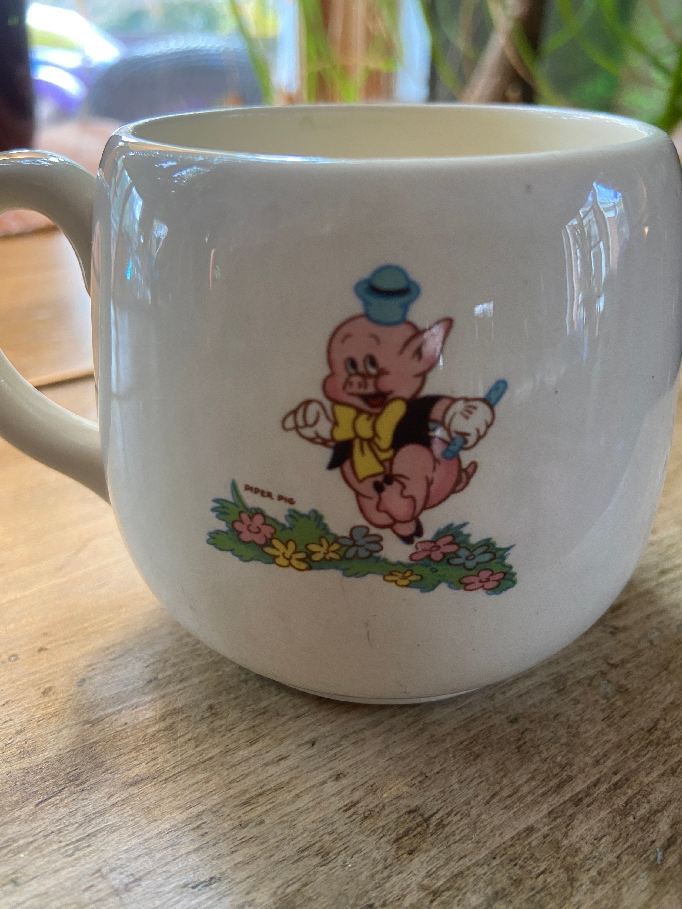 Vintage Beswick Disney Child's Ceramic Mug, Bambi / Thumper / Piper Pig ...