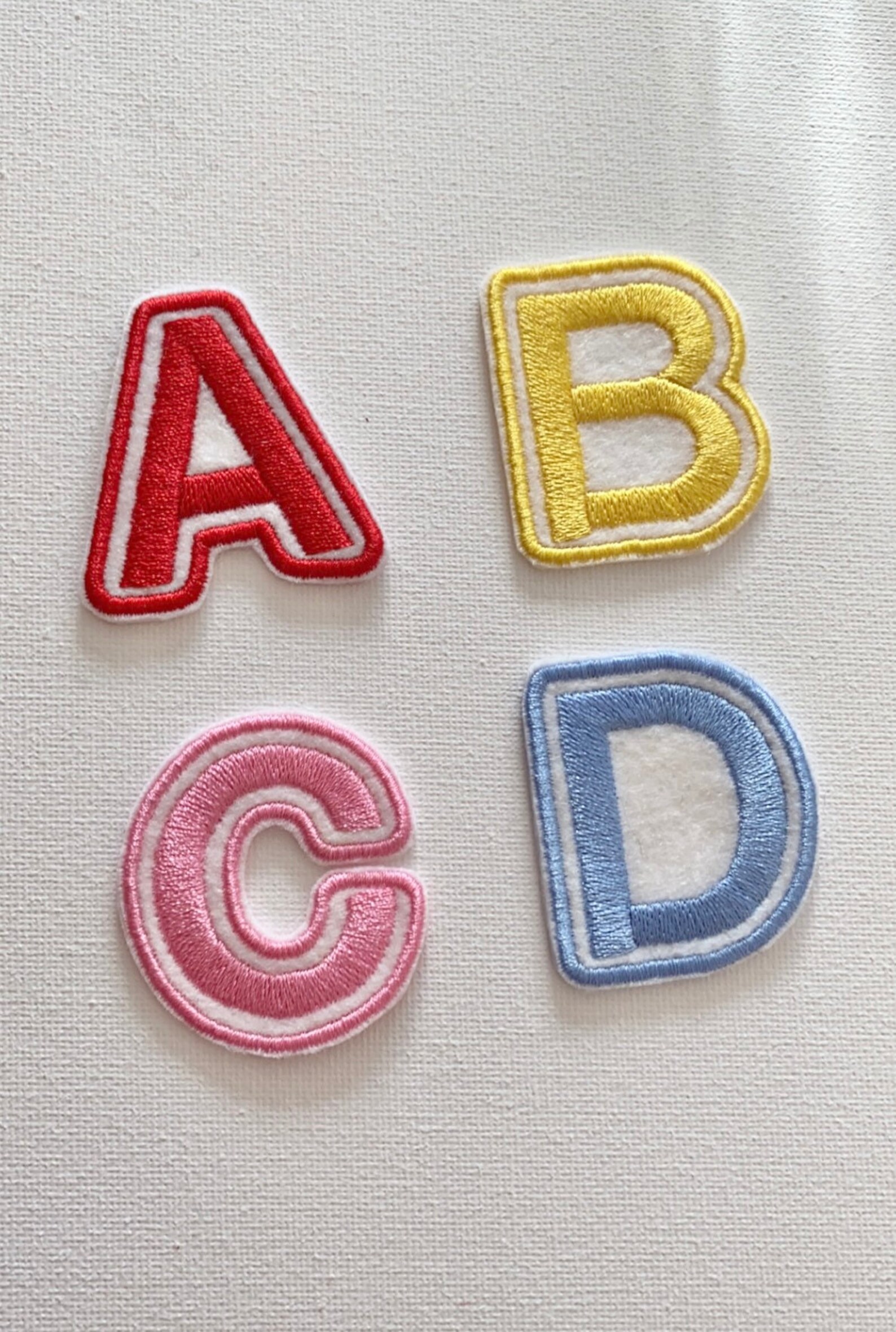 Letter Patches Embroidered Patches Iron / Sew on Patches - Etsy