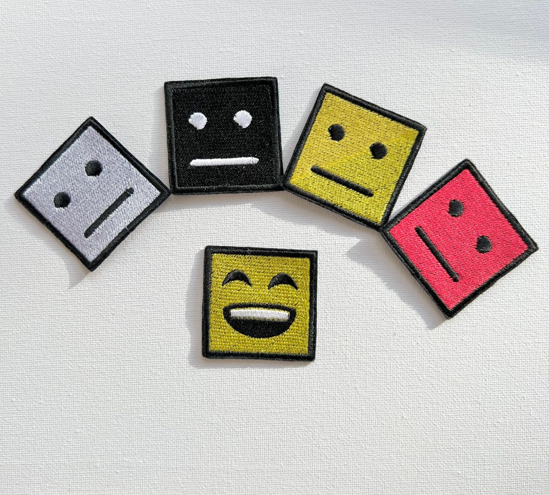 Srsly Face Embroidered Patches, Sew on Patches, Kpop Patches, Srsly ...