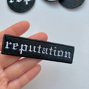 Reputation Embroidered Patches, Sew on Patches, Patches, Embroidered ...
