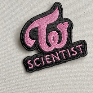 Twice Scientist Logo Embroidered Patches, Iron / Sew on Patches, Kpop Patches, Twice Once ...
