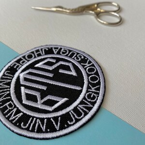 Bts Group Name Embroidered Patches, Iron / Sew on Patches, Kpop Patches ...
