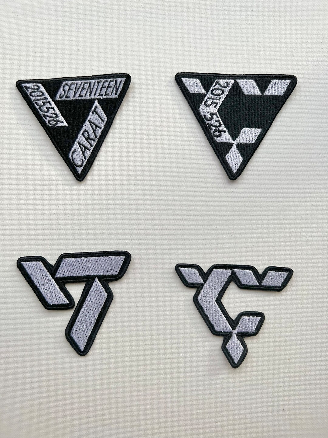 Seventeen & Carat Logo Embroidered Patches, Iron / Sew on Patches ...