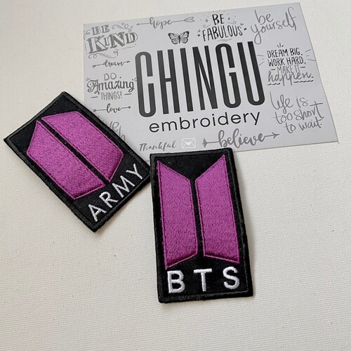 BTS Embroidered Patches Iron / Sew on Patches Kpop Patches - Etsy