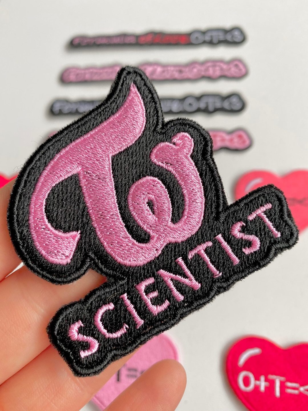Twice Scientist Logo Embroidered Patches, Iron / Sew on Patches, Kpop Patches, Twice Once ...
