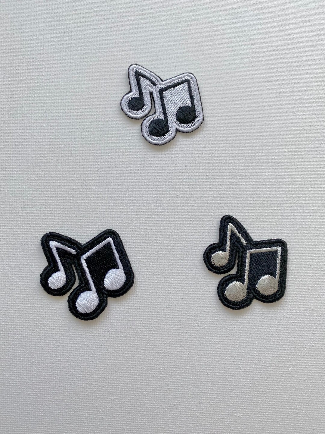 Musical Note Symbol Embroidered Patches, Iron / Sew on Patches ...