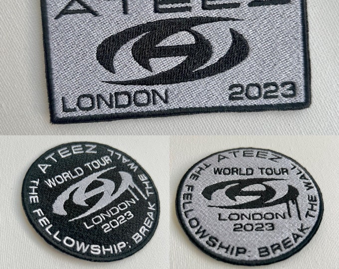 Ateez World Tour the Fellowship Break the Wall Embroidered Patches ...