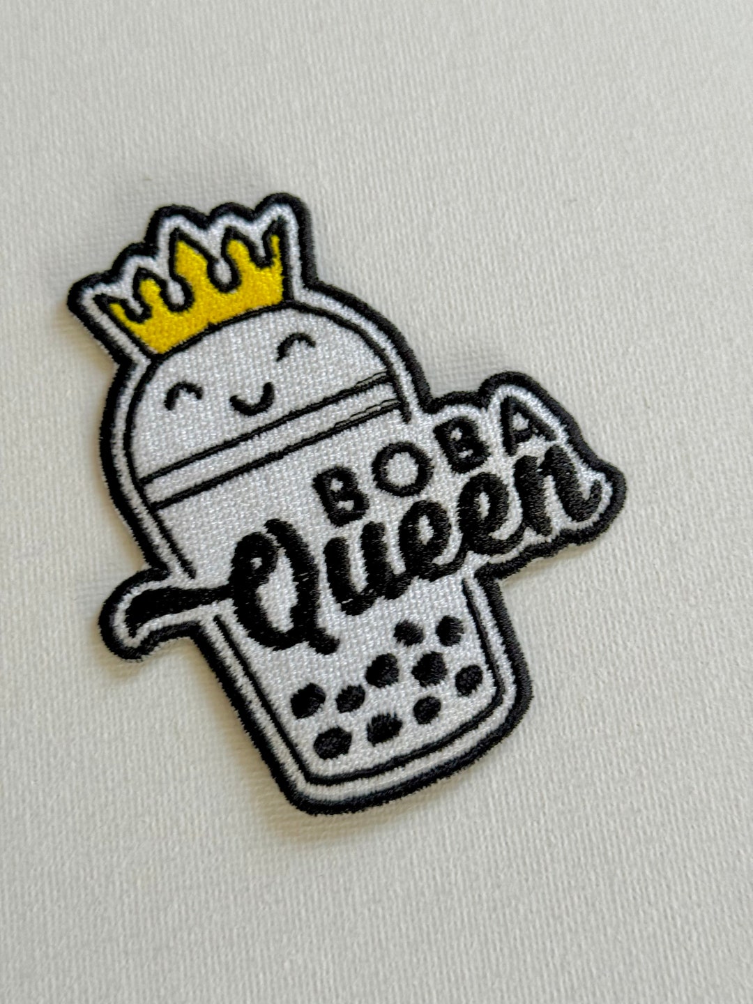 Bubble Tea Embroidered Patches, Sew on Patches, Taiwanese Boba Milk ...