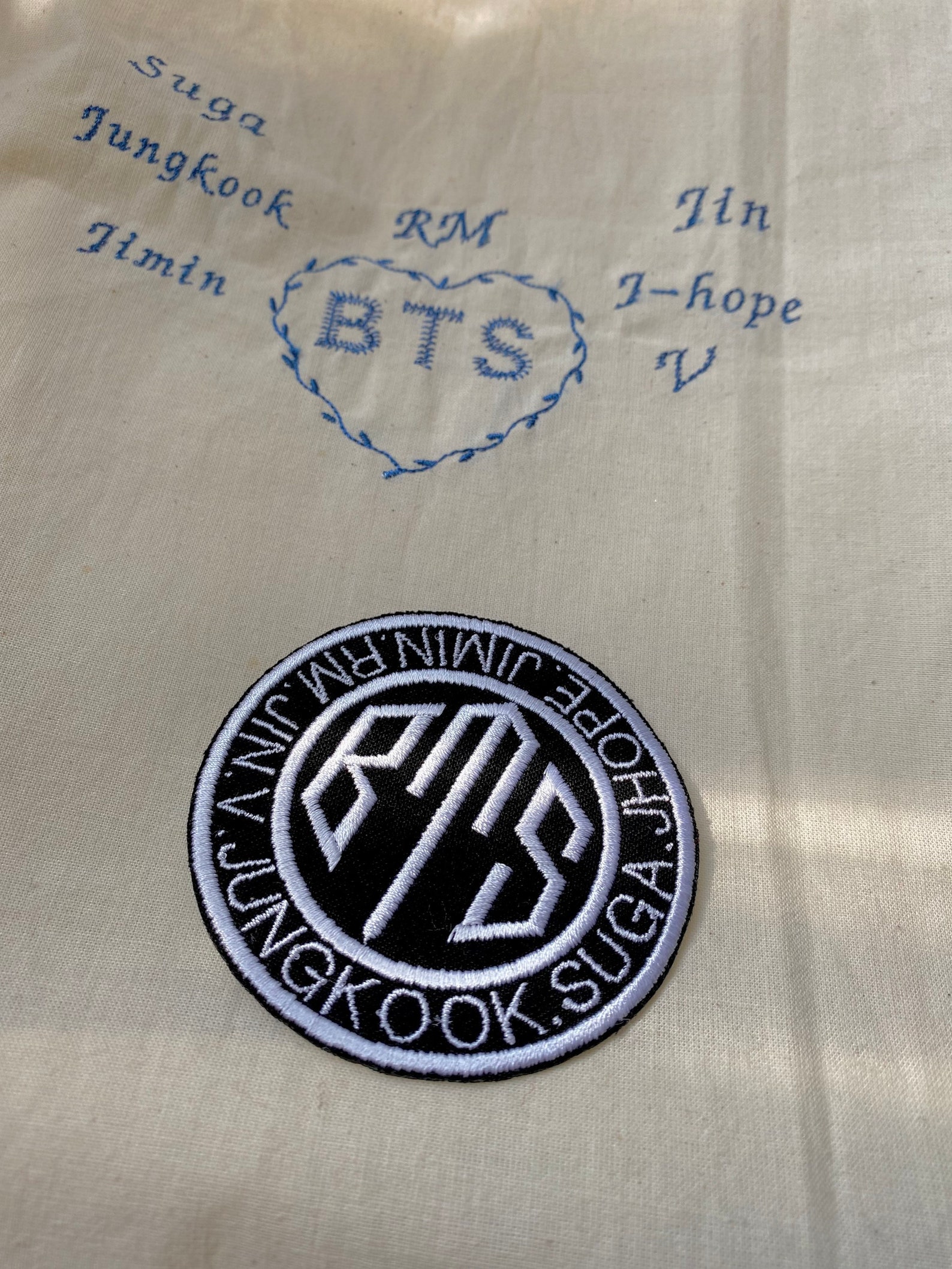 Bts Group Name Embroidered Patches Iron on Patches Kpop - Etsy