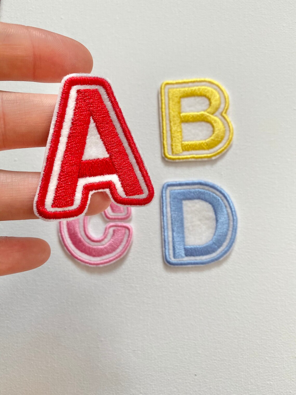 Letter Patches Embroidered Patches Iron / Sew on Patches - Etsy