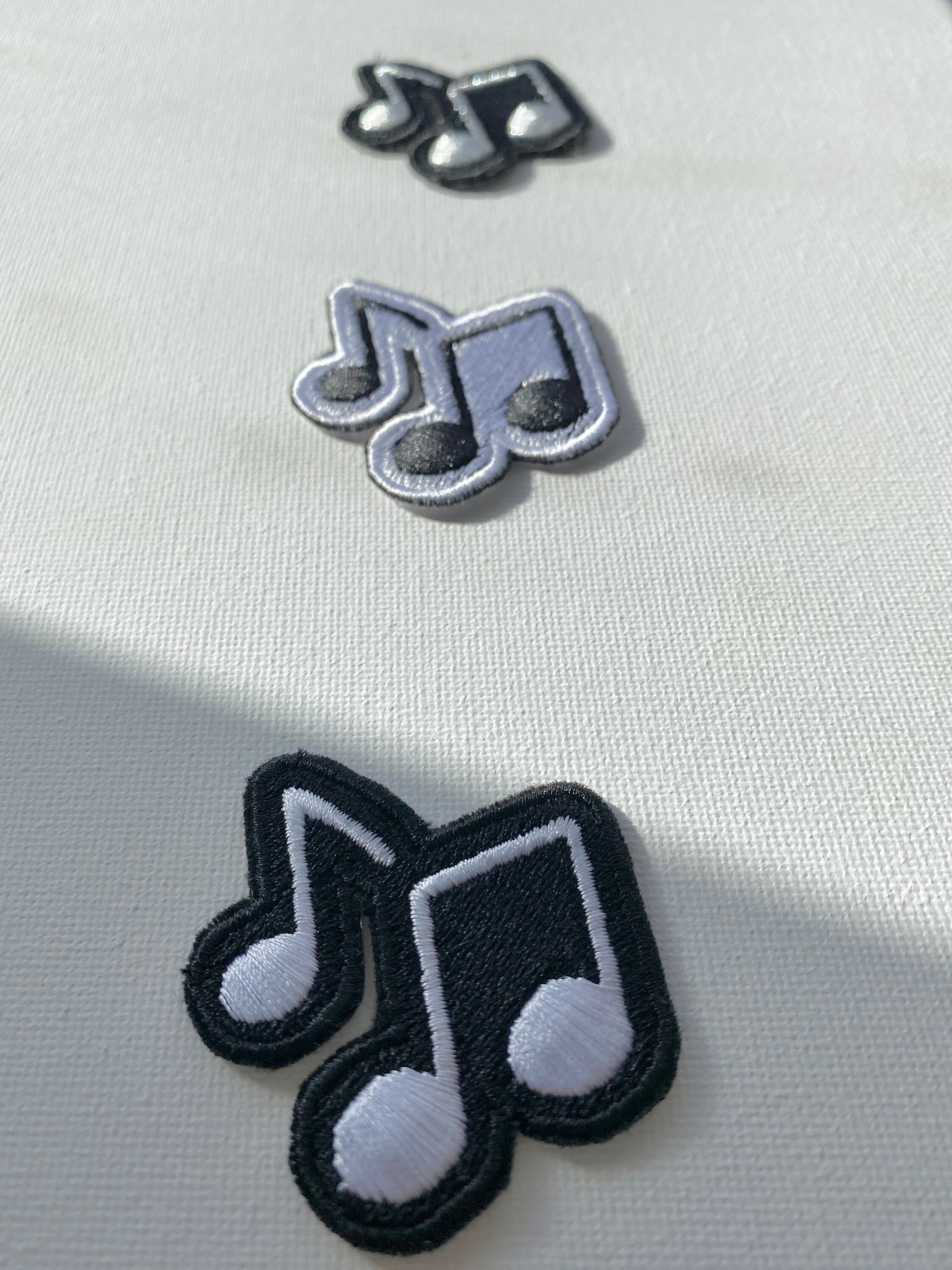 Musical Note Symbol Embroidered Patches Sew on Patches - Etsy UK