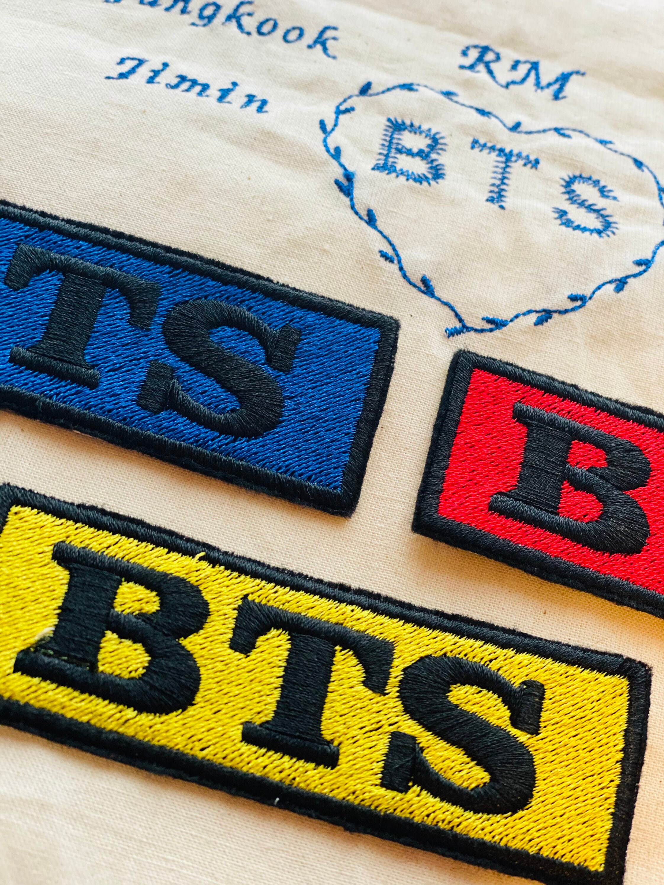 BTS Embroidered Patches Iron / Sew on Patches Kpop Patches - Etsy