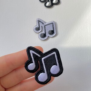 Musical Note Symbol Embroidered Patches, Iron / Sew on Patches ...