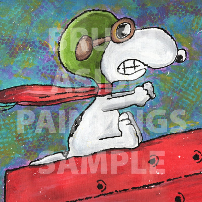 Snoopy Posters and Prints - Etsy
