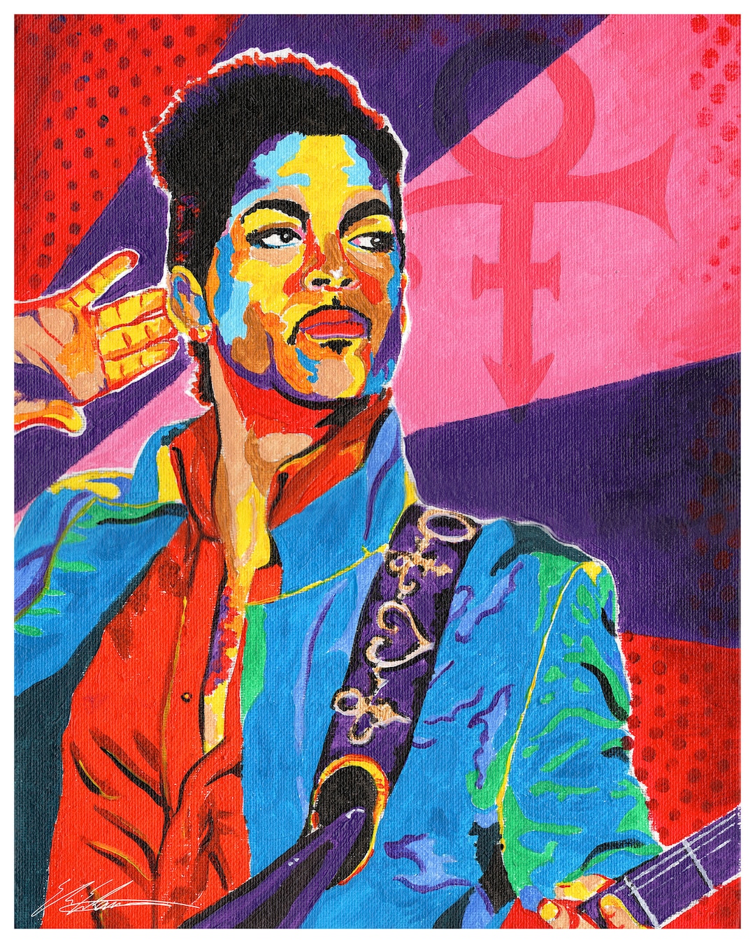 Prince 8 X 10 Acrylic Painting Digital Print - Etsy