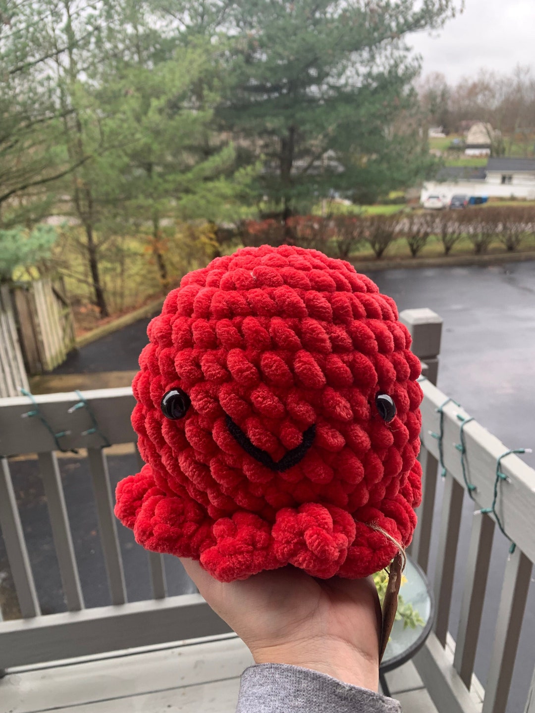 Jumbo Handmade Cute Crochet Octopus Plushie Stuffed Animal / Unique ...