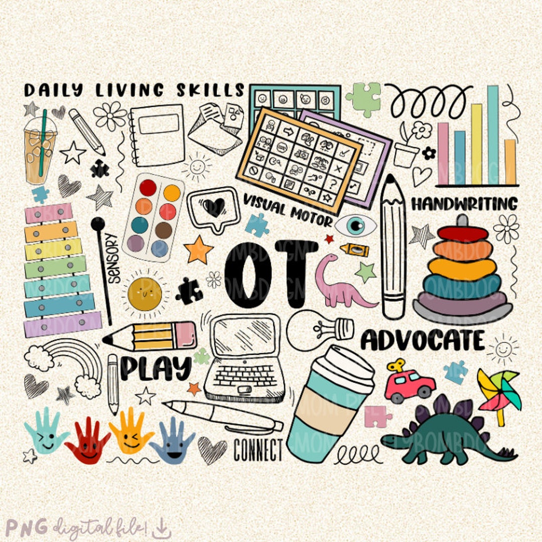 Occupational Therapy Sublimation PNG OT Digital File Occupational ...