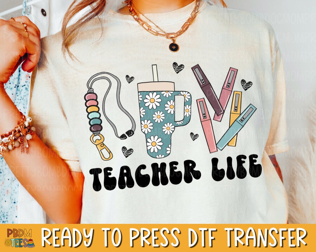 Dtf Transfers Ready to Press Teacher Retro Teacher Special Education ...