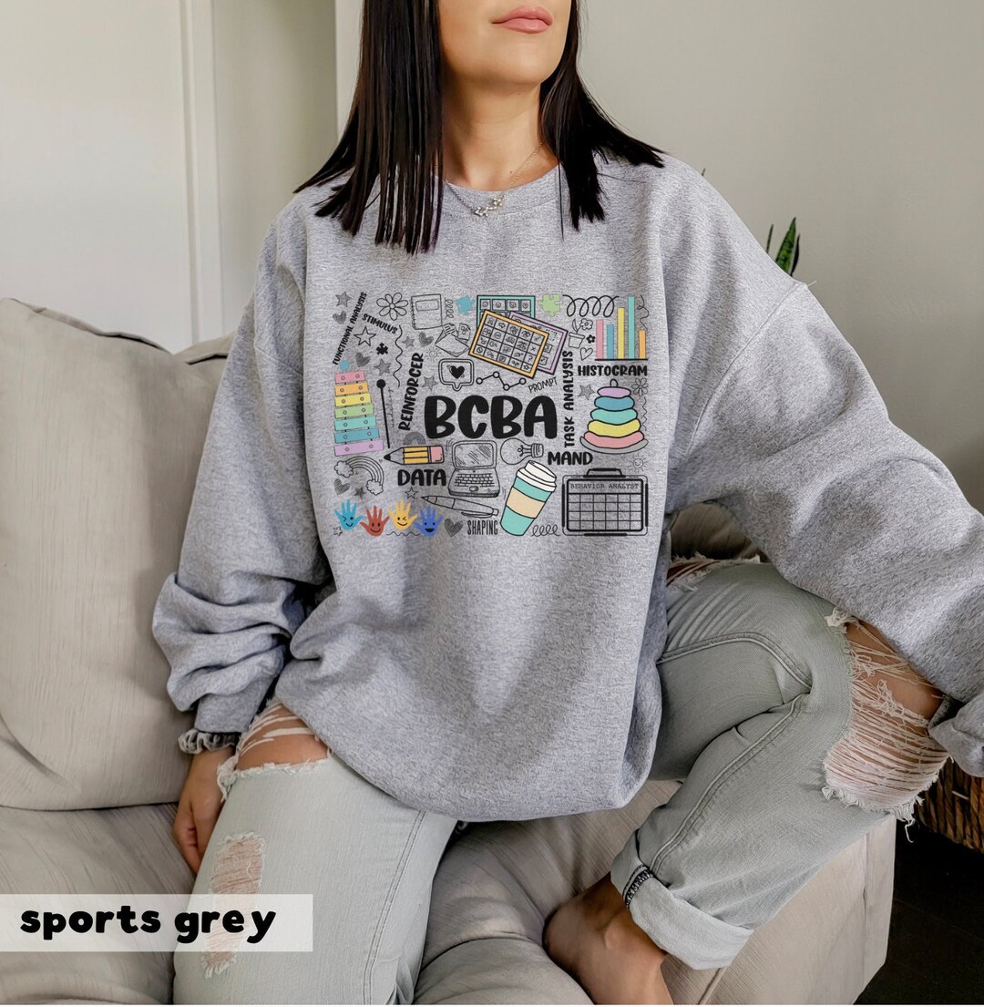 Bcba Sweatshirt Behavior Analyst Sweatshirt Bcba Crewneck Aba - Etsy