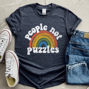 People Not Puzzles Inclusion Shirt Neurodiversity Shirt Autism Mom ...