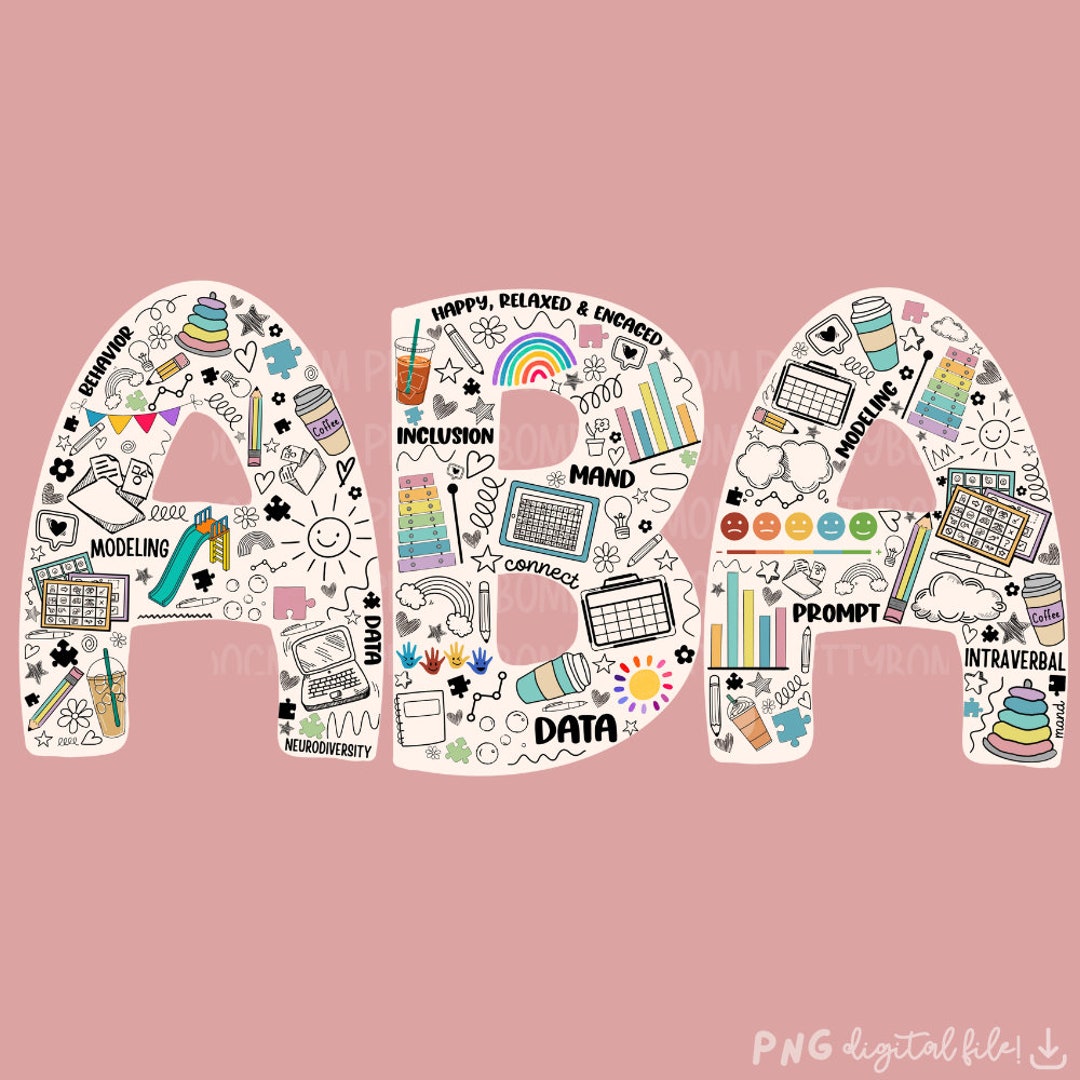Aba Design Bcba Png Behavior Therapy Design for Sticker Download for ...
