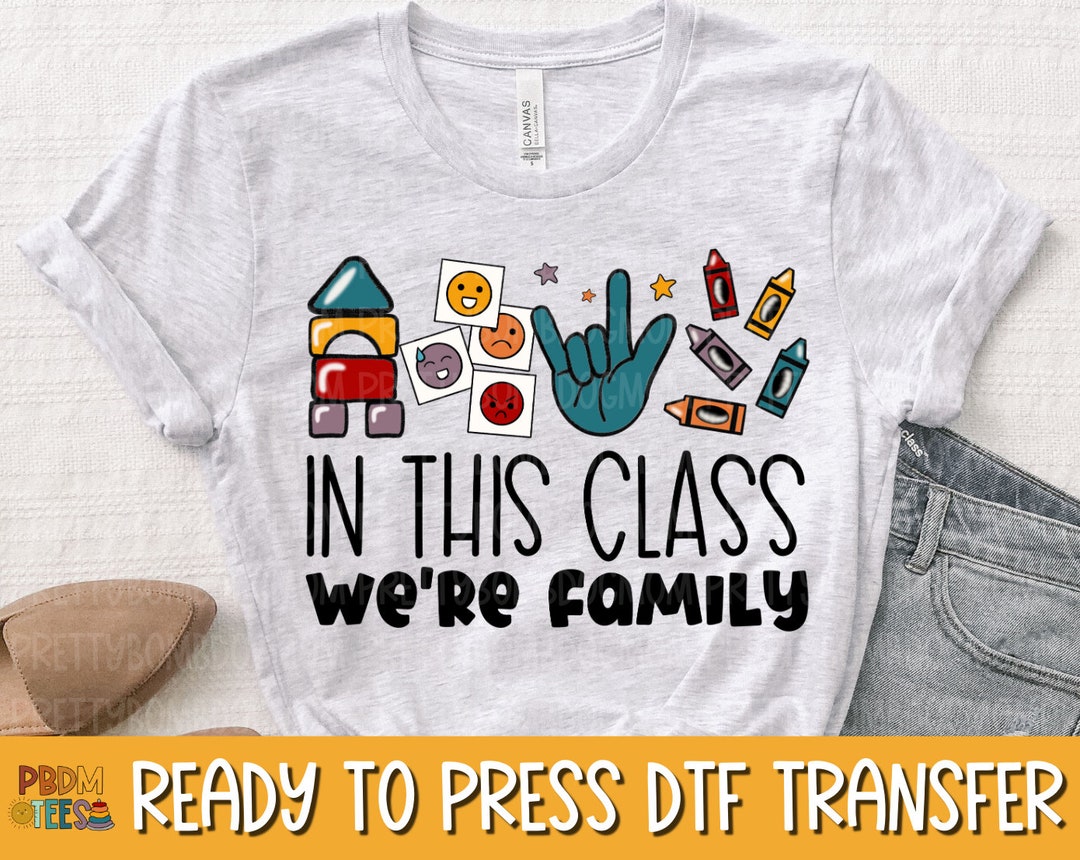 Dtf Transfer Ready for Press Teacher Special Education DTF Transfer ...