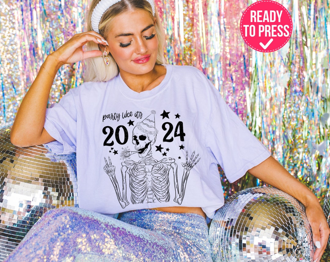 Skeleton New Year Dtf Transfers New Year Dtf Transfers Ready for Press ...