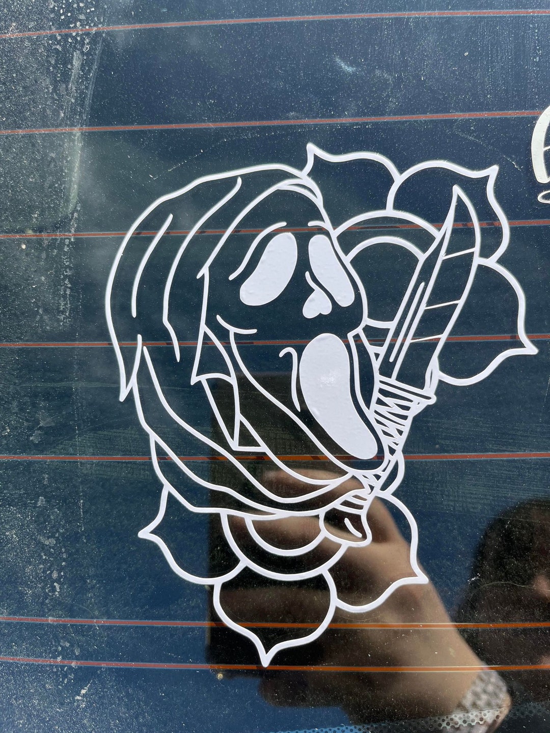 Floral Ghostface Vinyl Decal, Scream Vinyl Decal for Car - Etsy