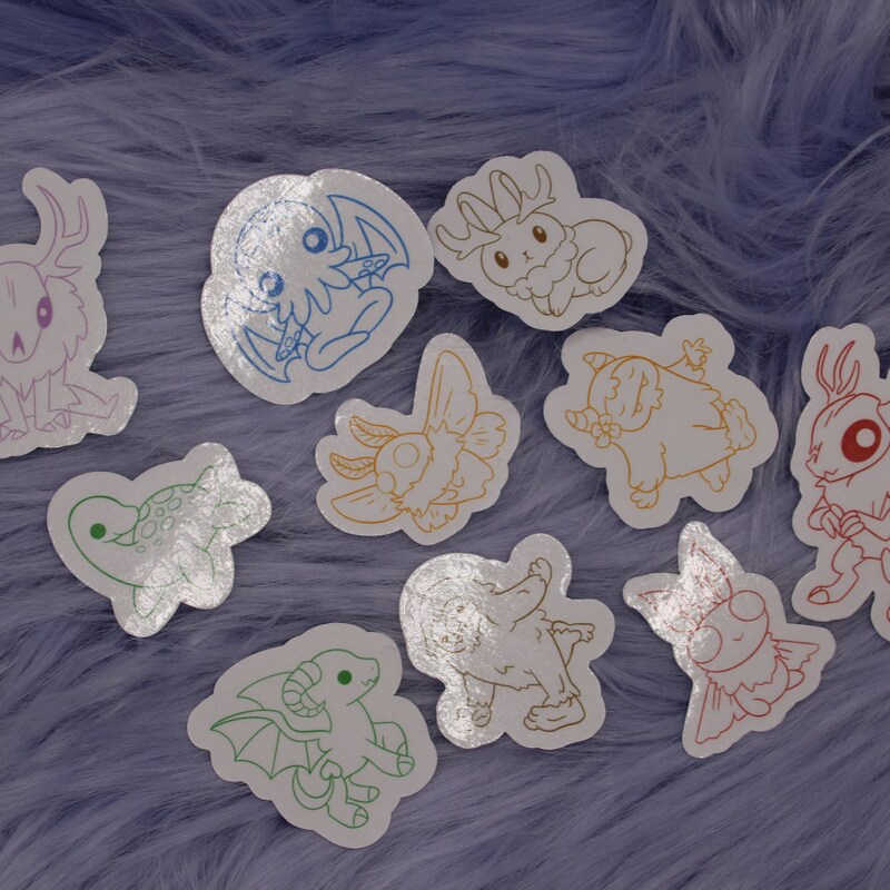 Cute Cryptid Stickers - Etsy