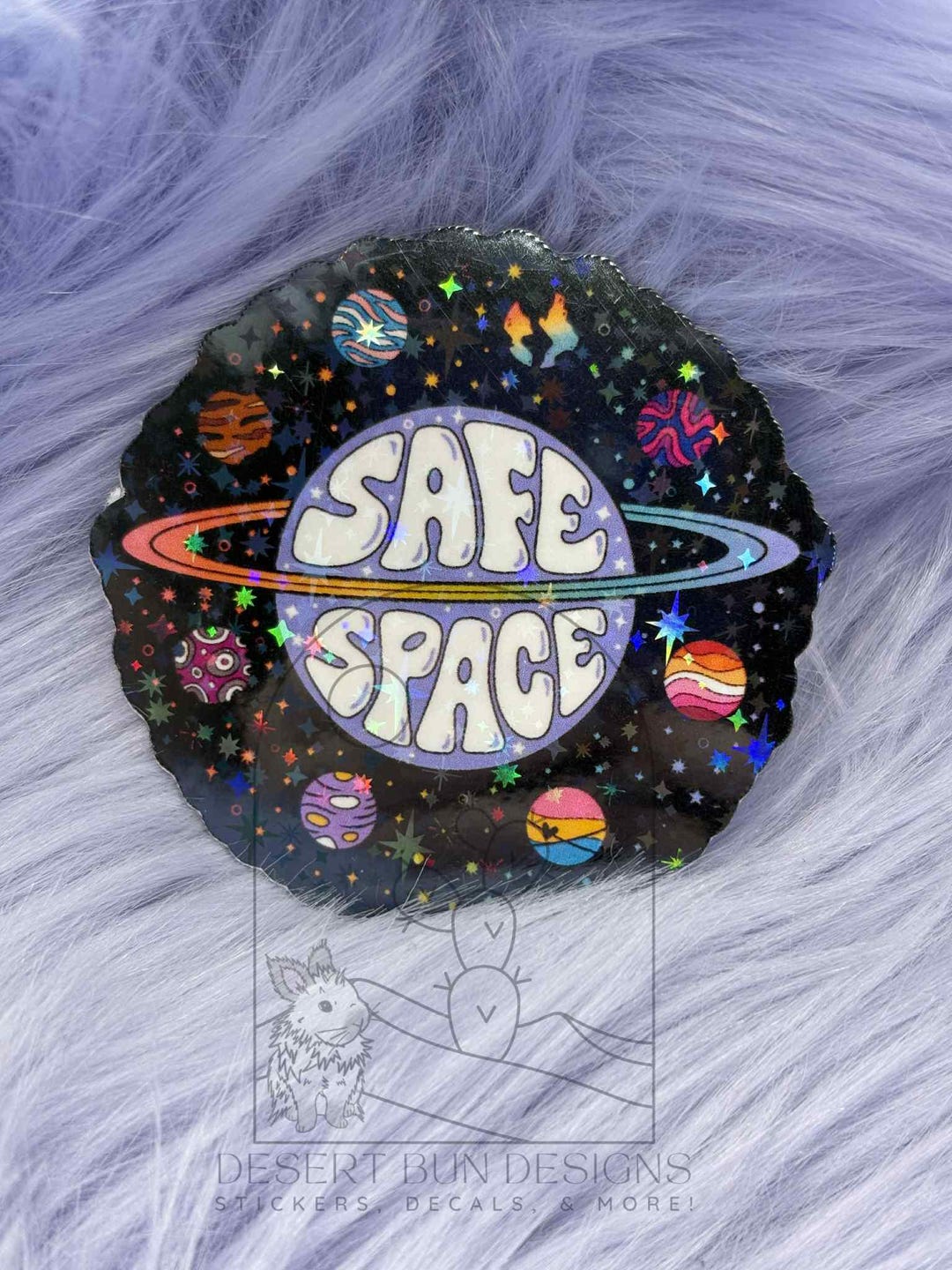 Safe Space Sticker, Pride Sticker, Holographic Sticker, Rainbow Sticker ...