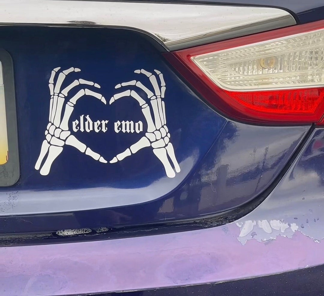 Elder Emo Vinyl Car Decal, Emo Decal Sticker - Etsy