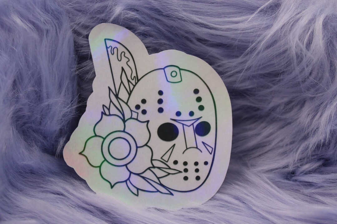 Jason Sticker, Friday the 13th Sticker, Holographic Halloween Sticker ...