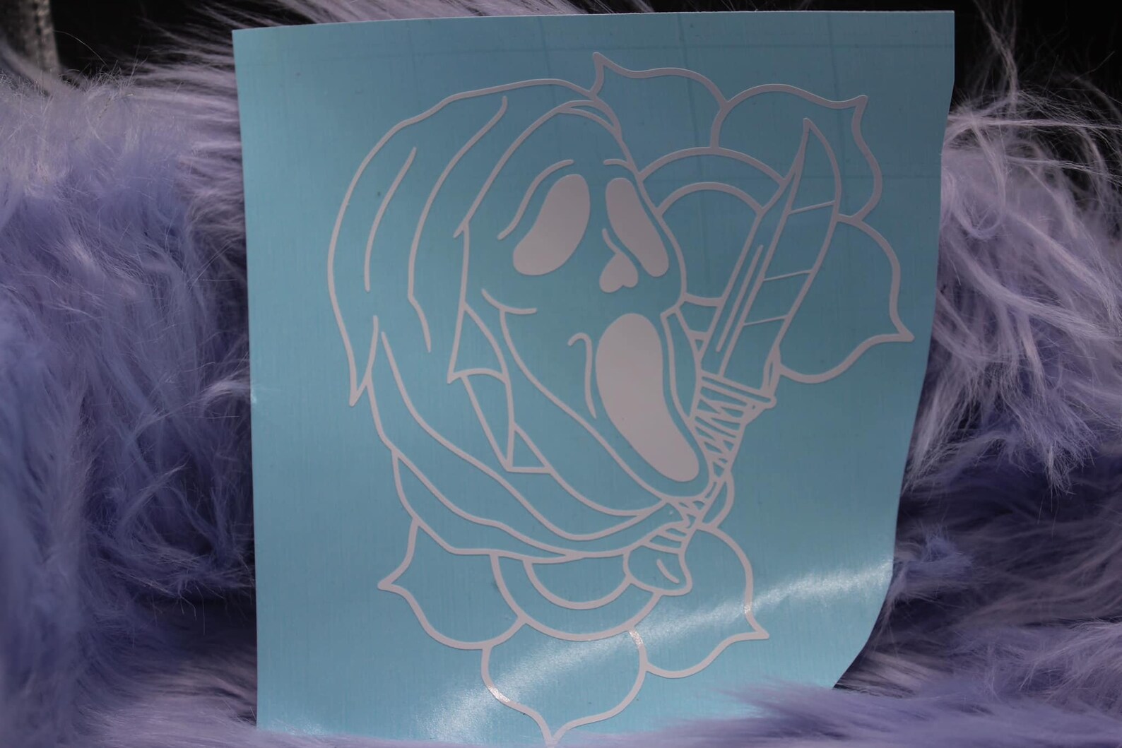 Floral Ghostface Vinyl Decal, Scream Vinyl Decal for Car - Etsy