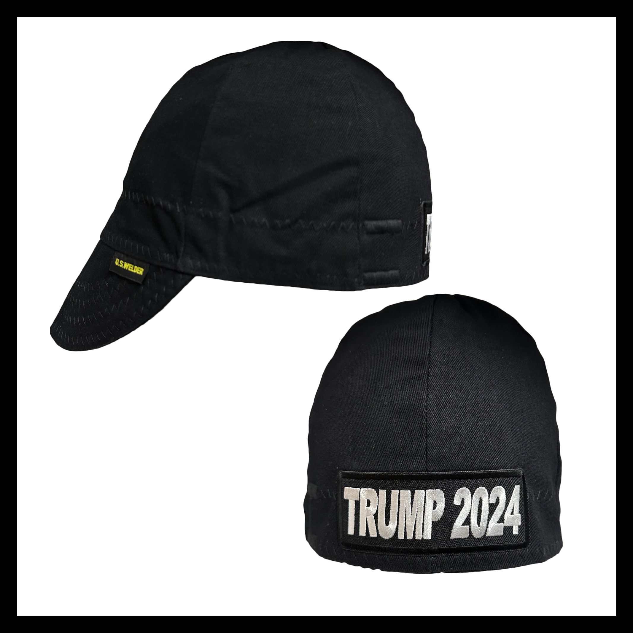 Trump 2024 US Welder Welding Caps/hats Black Reversible by Comeaux ...