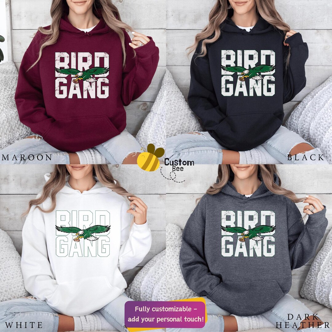 Bird Gang Sweatshirt & Hoodie Bird Gang T-shirt Distressed Philly ...