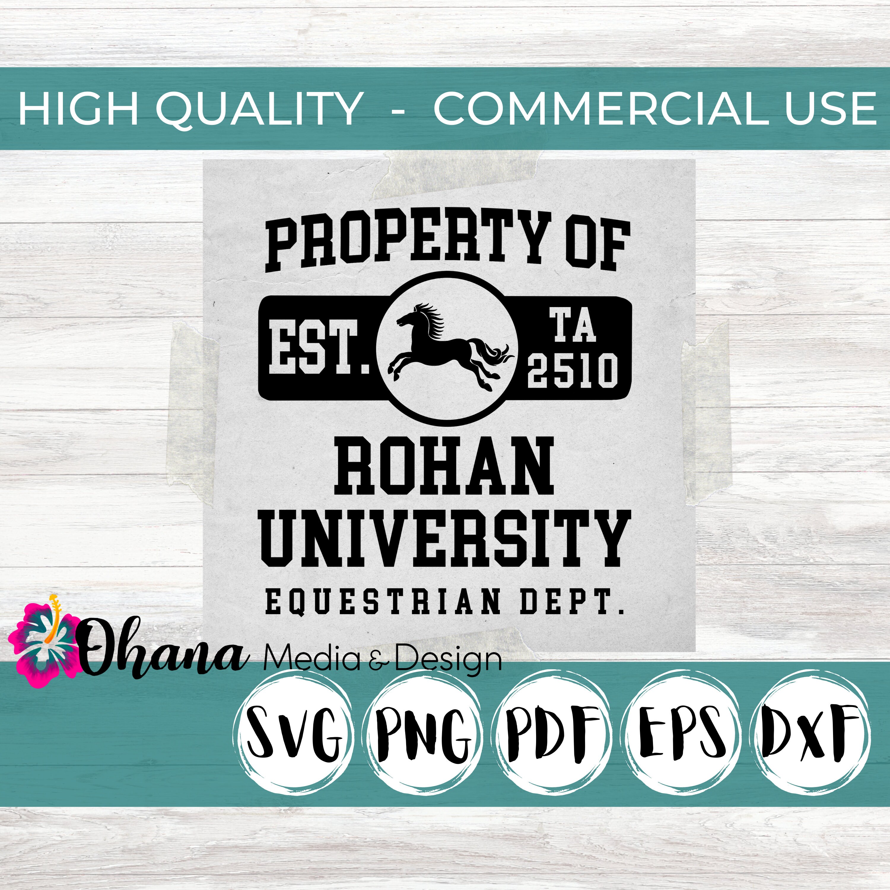 Fantasy Epic Rohan University Sports Design Commercial Use Instant ...