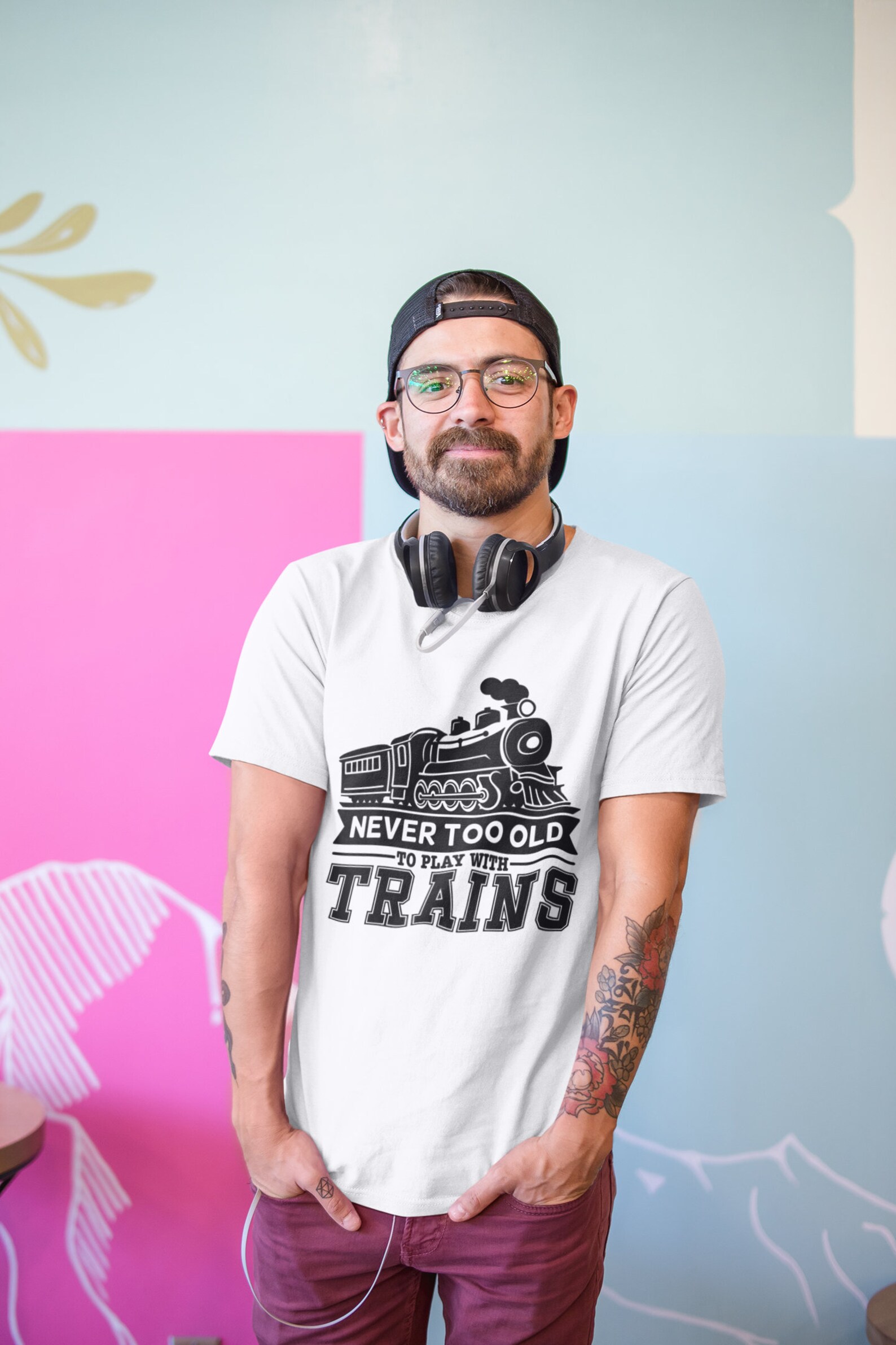 Trains SVG | Never Too Old to Play With Trains SVG | Locomotive PNG ...