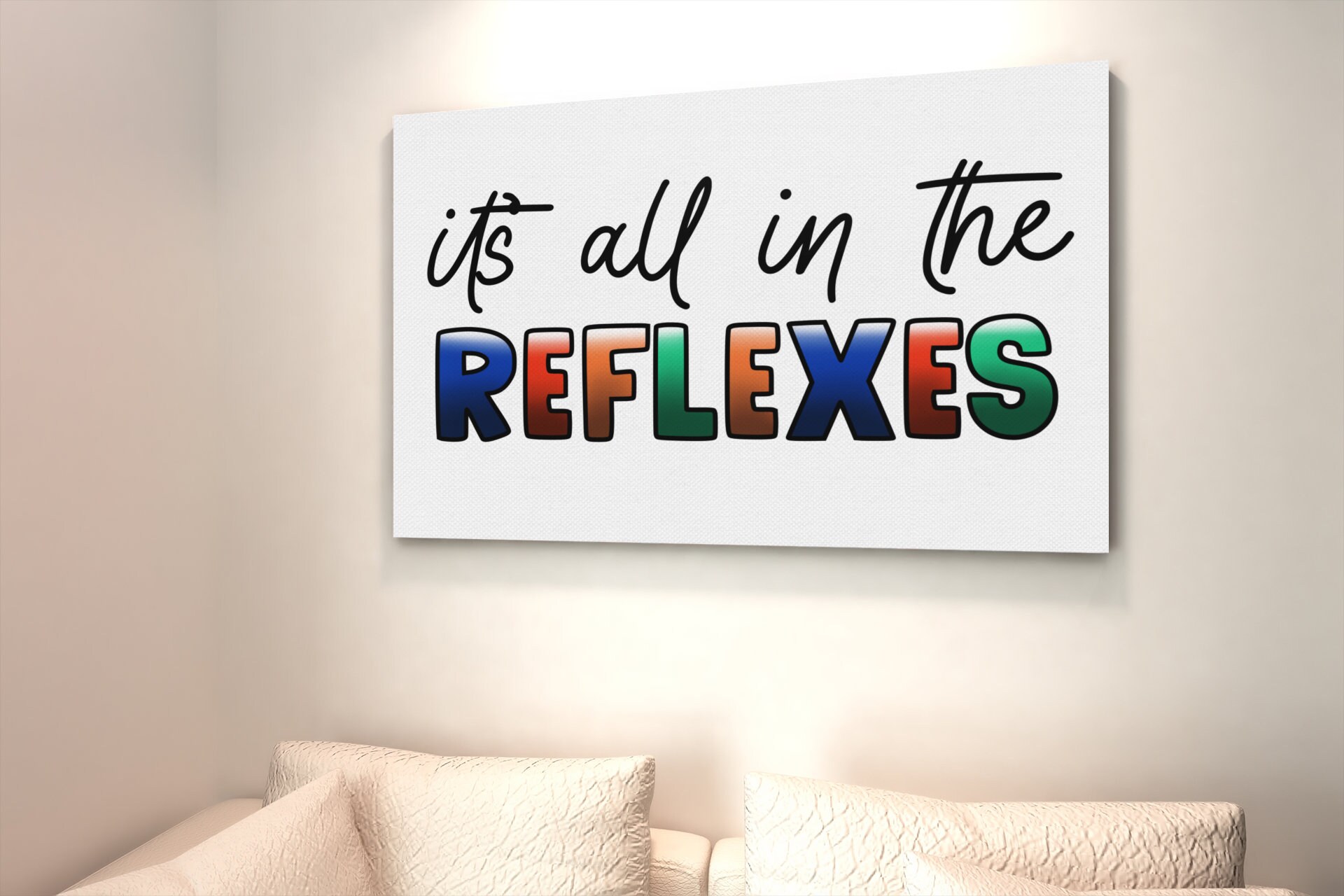 Funny Quote PNG It's All in the Reflexes Funny 80s Movie Saying ...