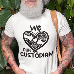 We Love Our Custodian SVG, Janitor and Custodian Appreciation ...