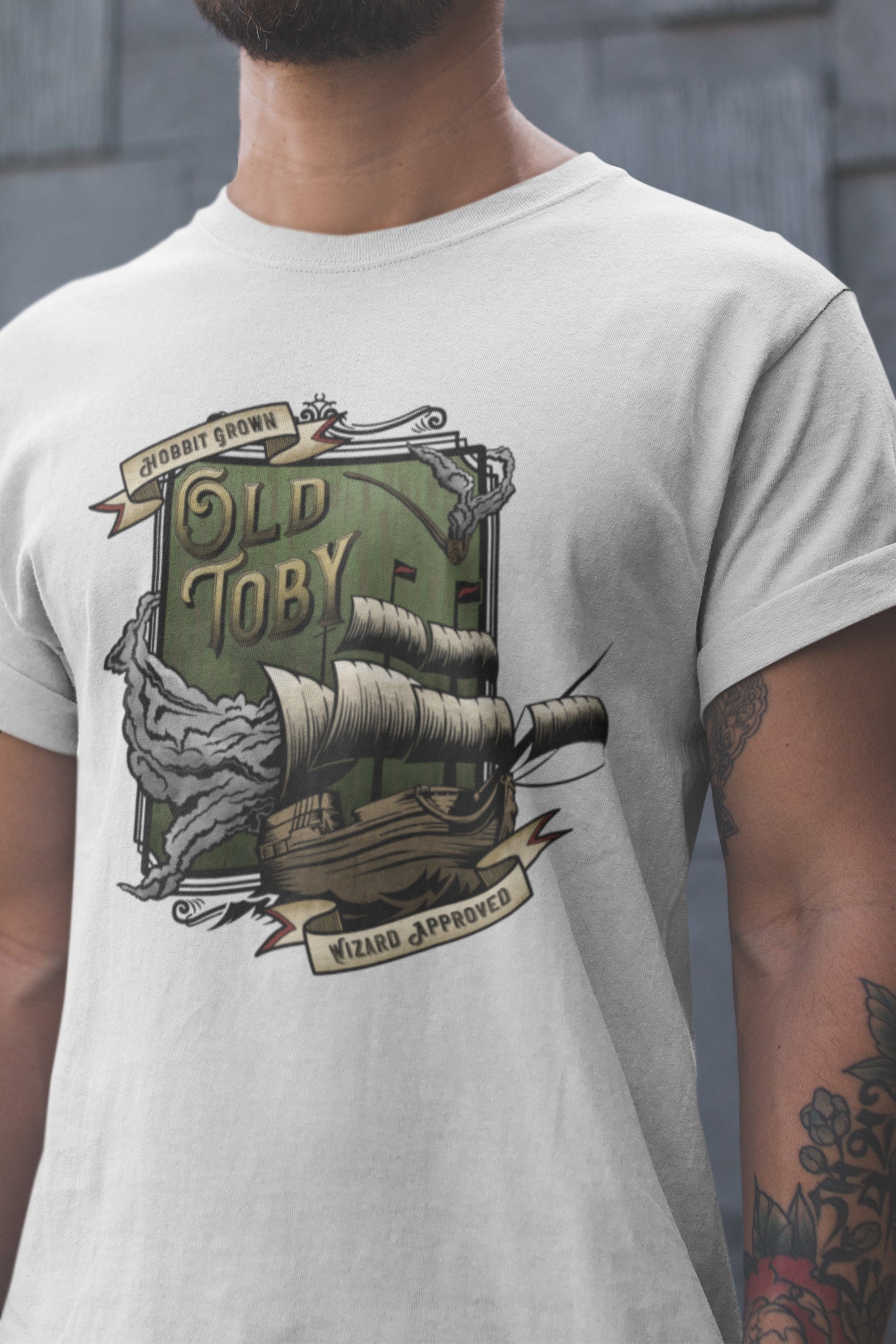 Fantasy Epic Old Toby Pipe Tobacco Design Wizard Inspired Fantasy Wall ...