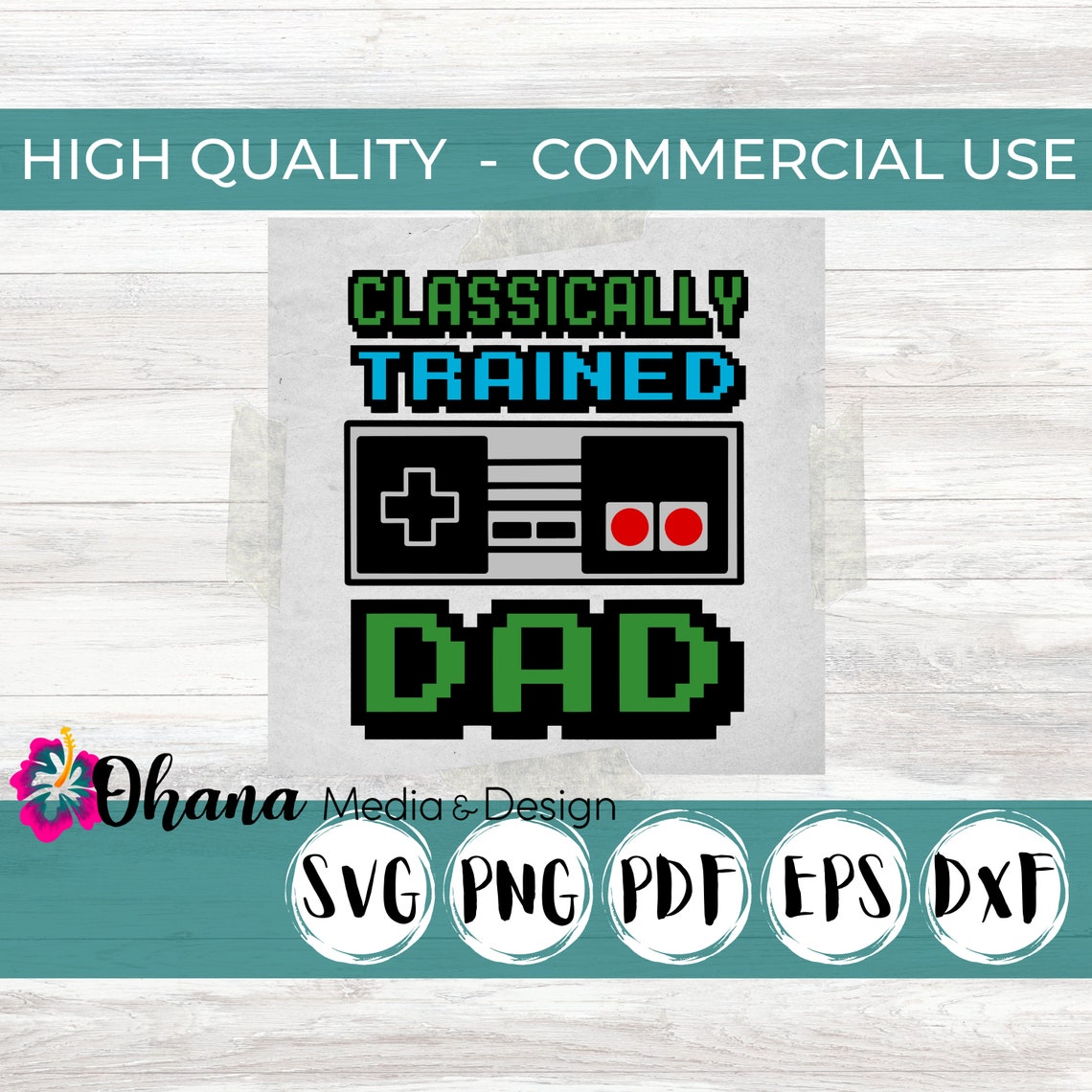 Classically Trained Dad Video Game Inspired Father's Day - Etsy
