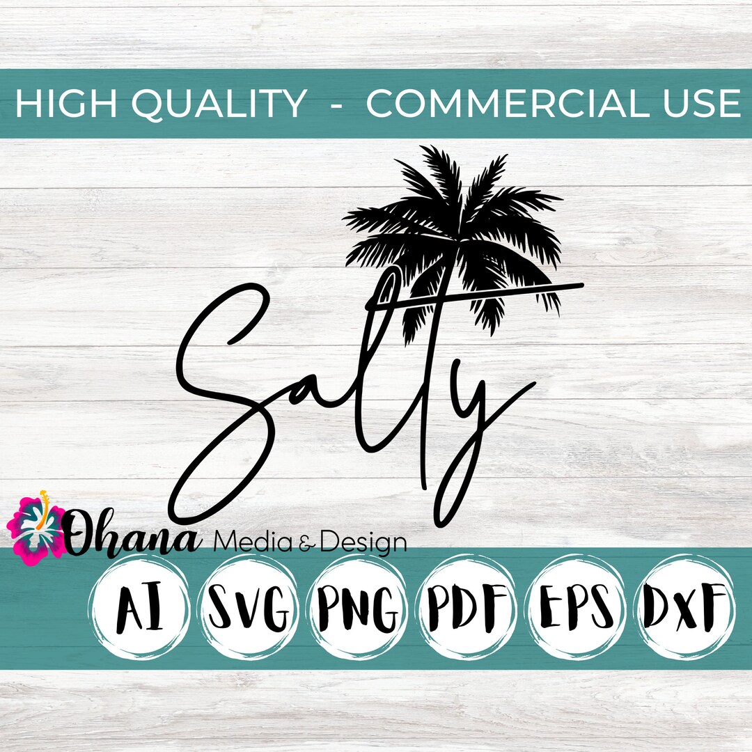 Salty SVG | Summer Beach Svg | Palm Tree Summer Svg | Summer Vibes Svg ...