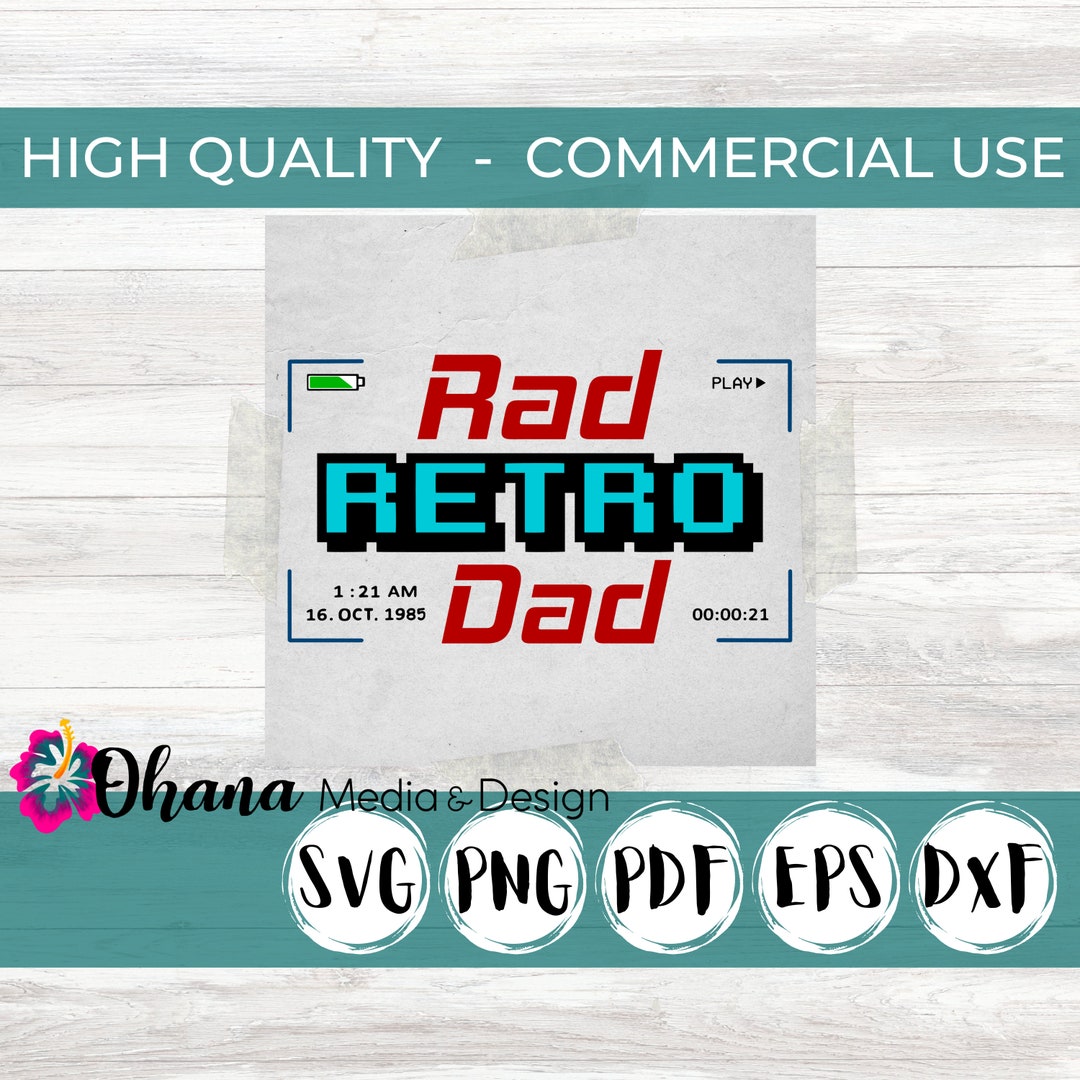 Rad Retro Dad Vintage 80s Style Father's Day Camcorder - Etsy