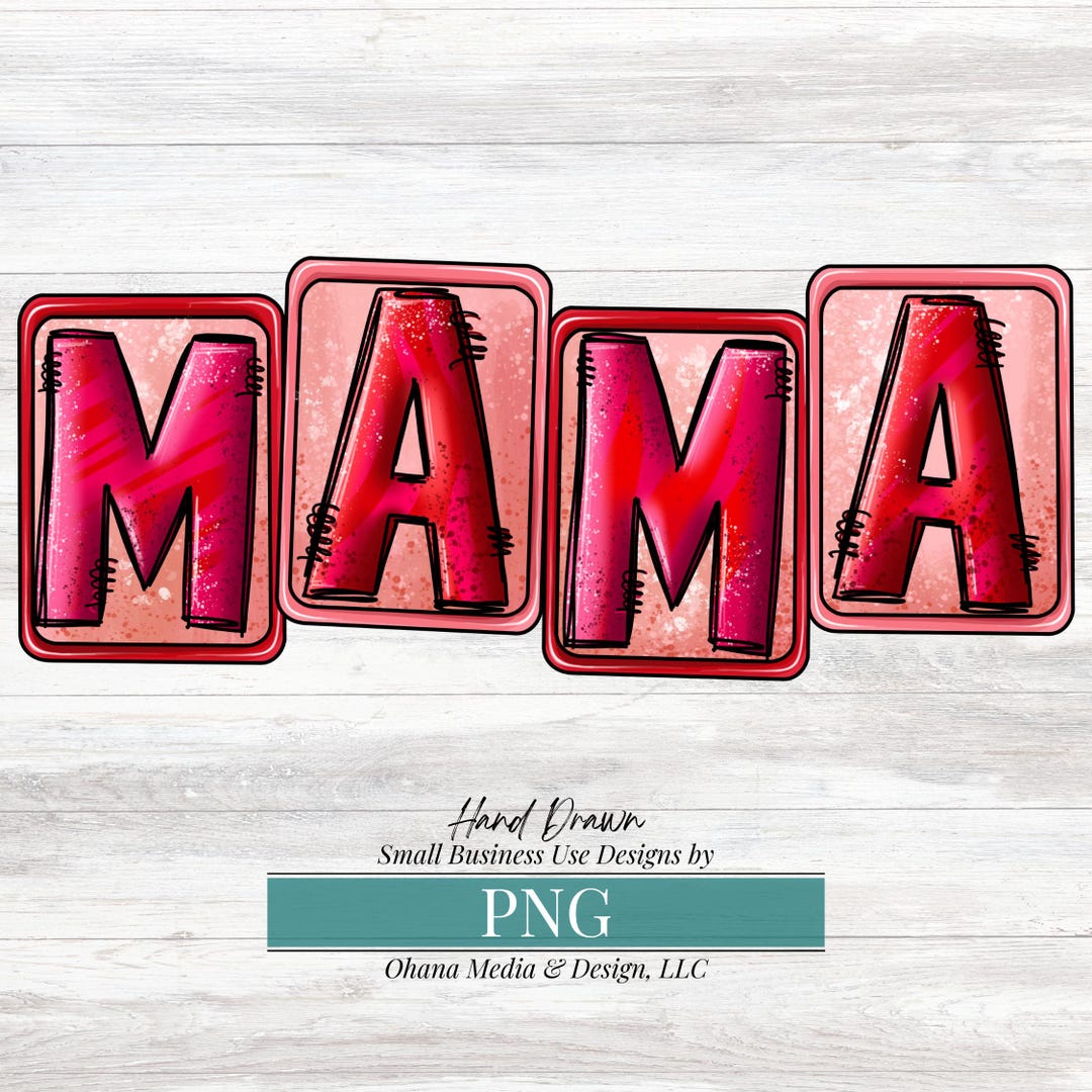 Mama Png, Valentine's Day Png, Mama Letters, Retro Valentine ...