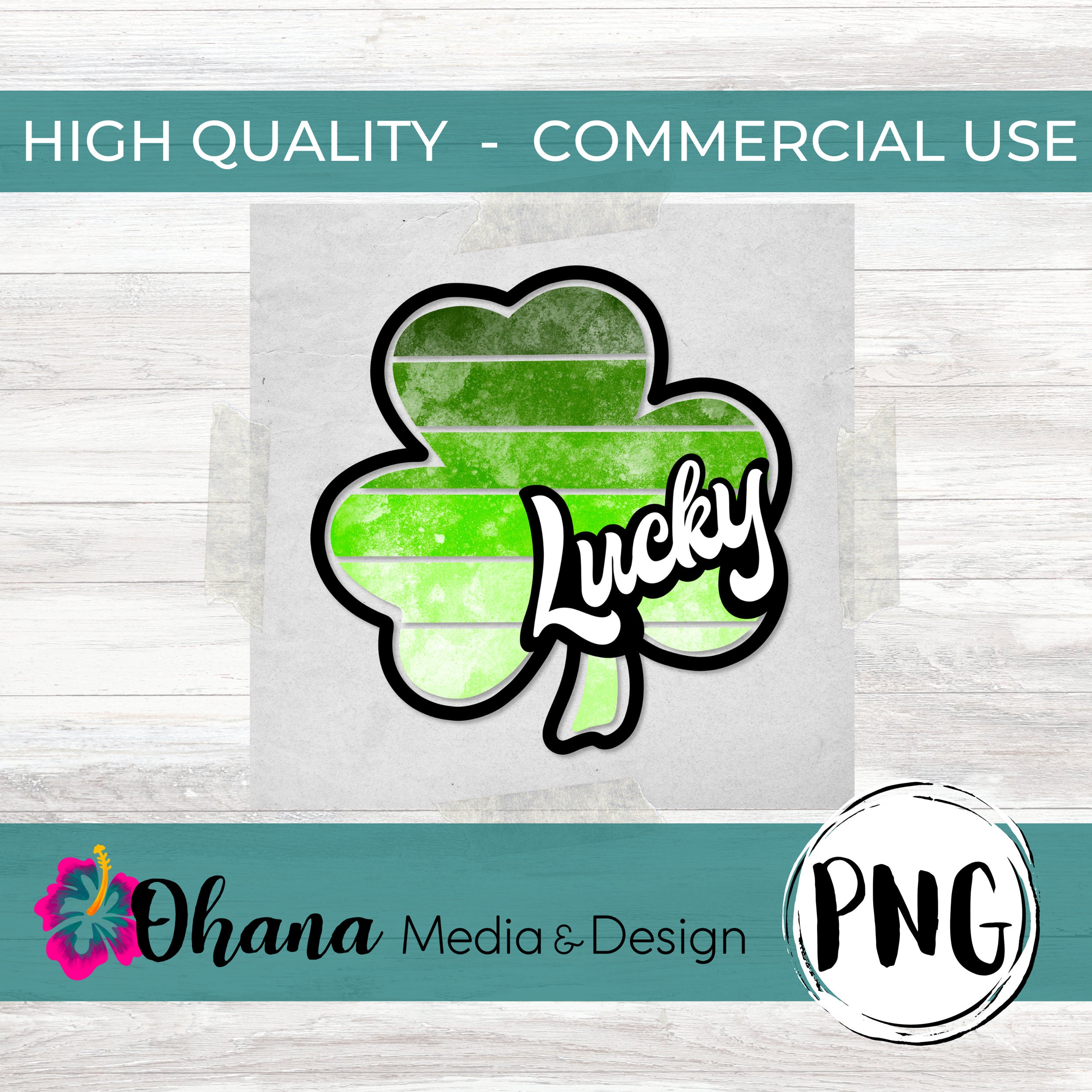 Lucky Shamrock PNG St. Patrick's Day Shamrock PNG Vintage St. Patrick's ...