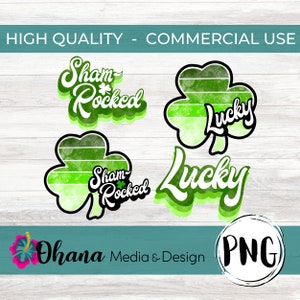 Lucky Shamrock PNG St. Patrick's Day Shamrock PNG Vintage St. Patrick's ...