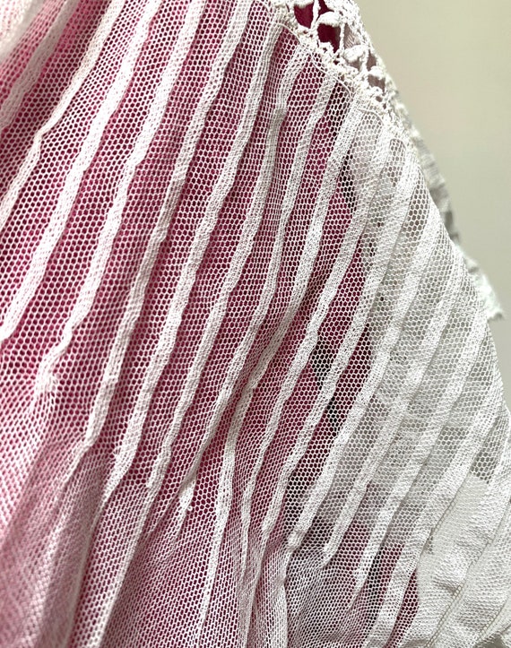 Antique Handmade Lace and Net Cream-White Fichu, Neck… - Gem