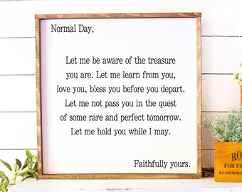 Normal Day Quote - Etsy